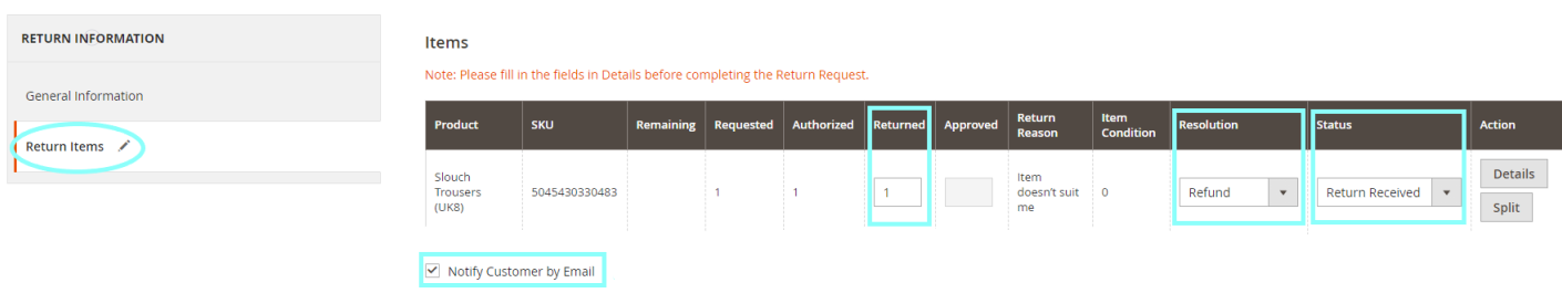 Return Process (Refund Authorization-Rejected) – Knowledge Base