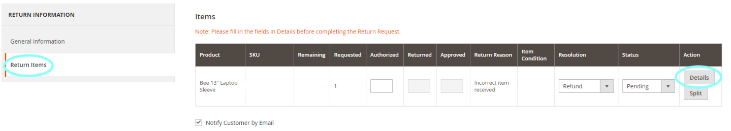Store Return – Knowledge Base